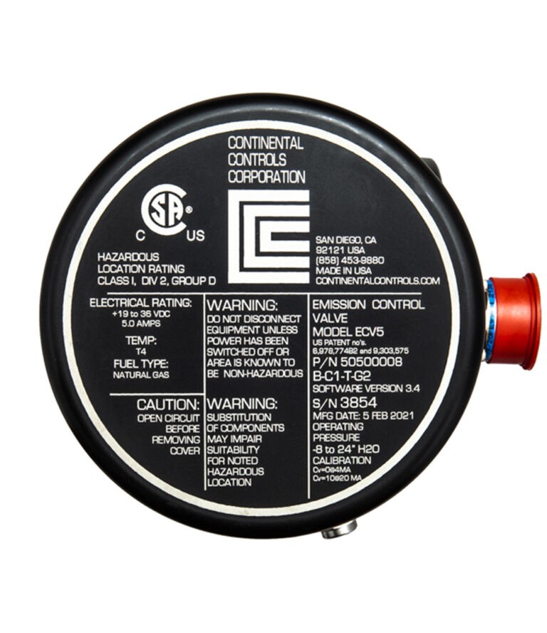ECV5 Emission Control Valve for Gas Engines