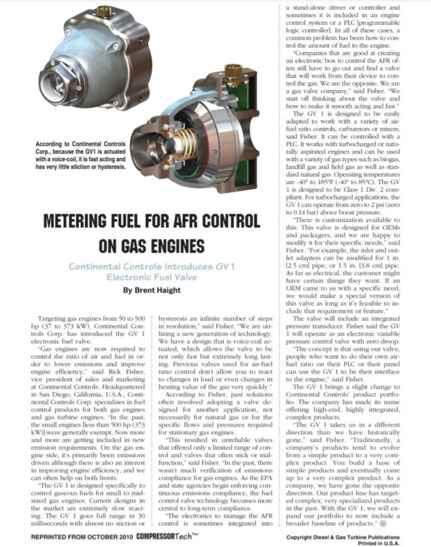 Metering Fuel Controls